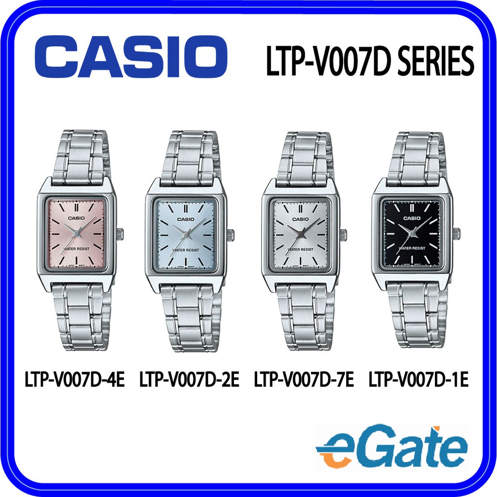 (1 YEARS WARRANTY) LTP-V007D Series Women Analog Classic Stainless Steel Casual Original Watch ...