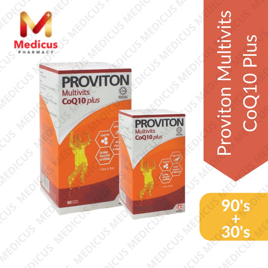 Proviton Multivits CoQ10 Plus Capsule 90's+30's (Exp: 10/2025) | Shopee ...