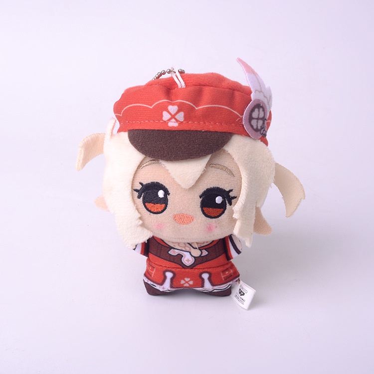 10CM Genshin Impact Tartaglia Zhong Li Fischl Traveler Plush Keychain ...