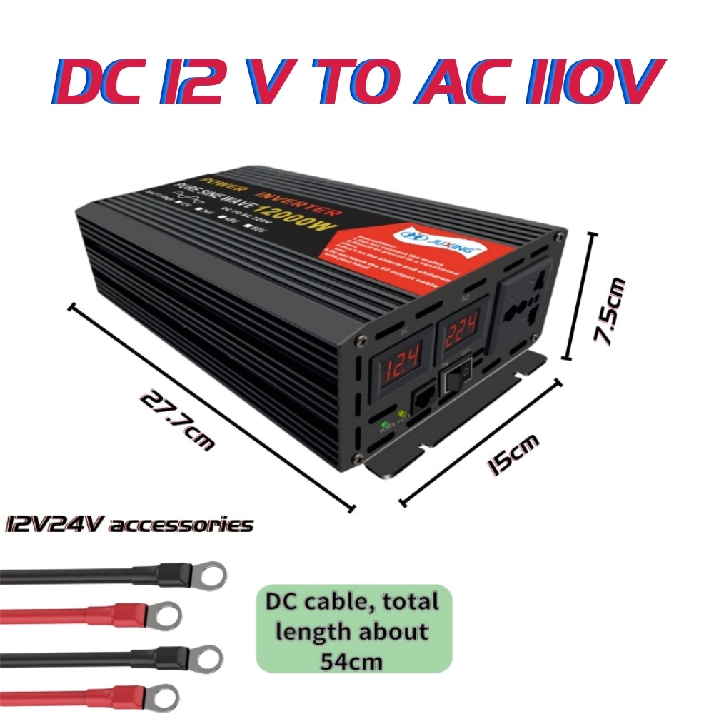 3000W-12000W Pure Sine Wave High Conversion Power Converter DC12V to ...