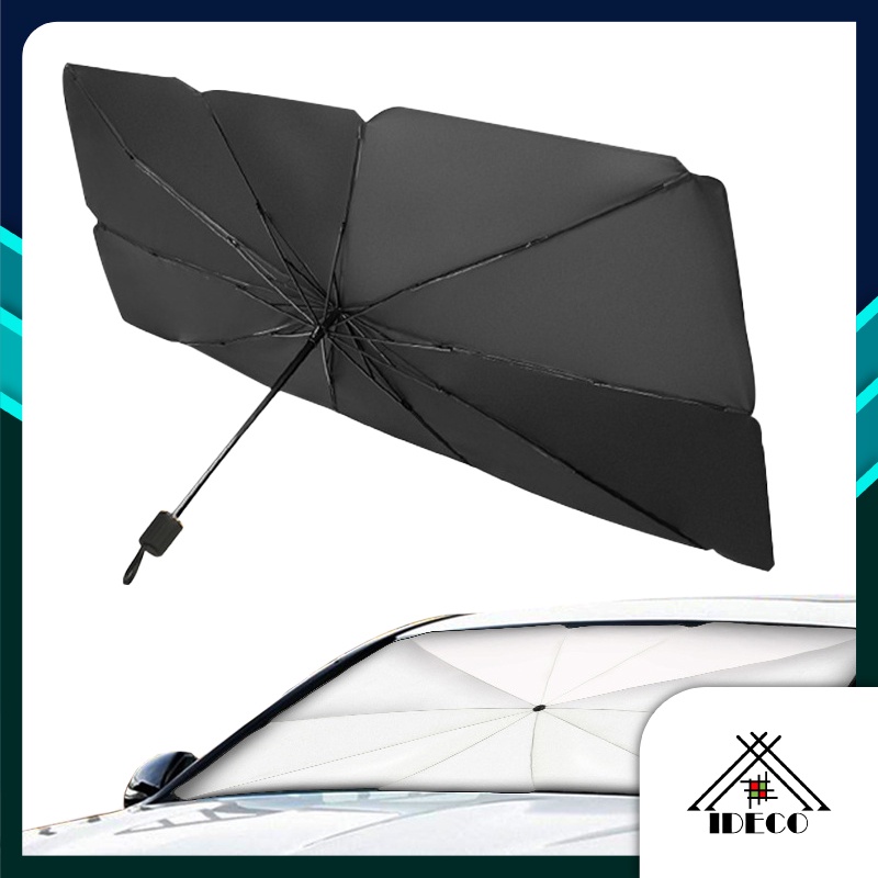 iDECO Foldable Car Windshield Sun Shade Umbrella Car UV Cover Sunshade ...