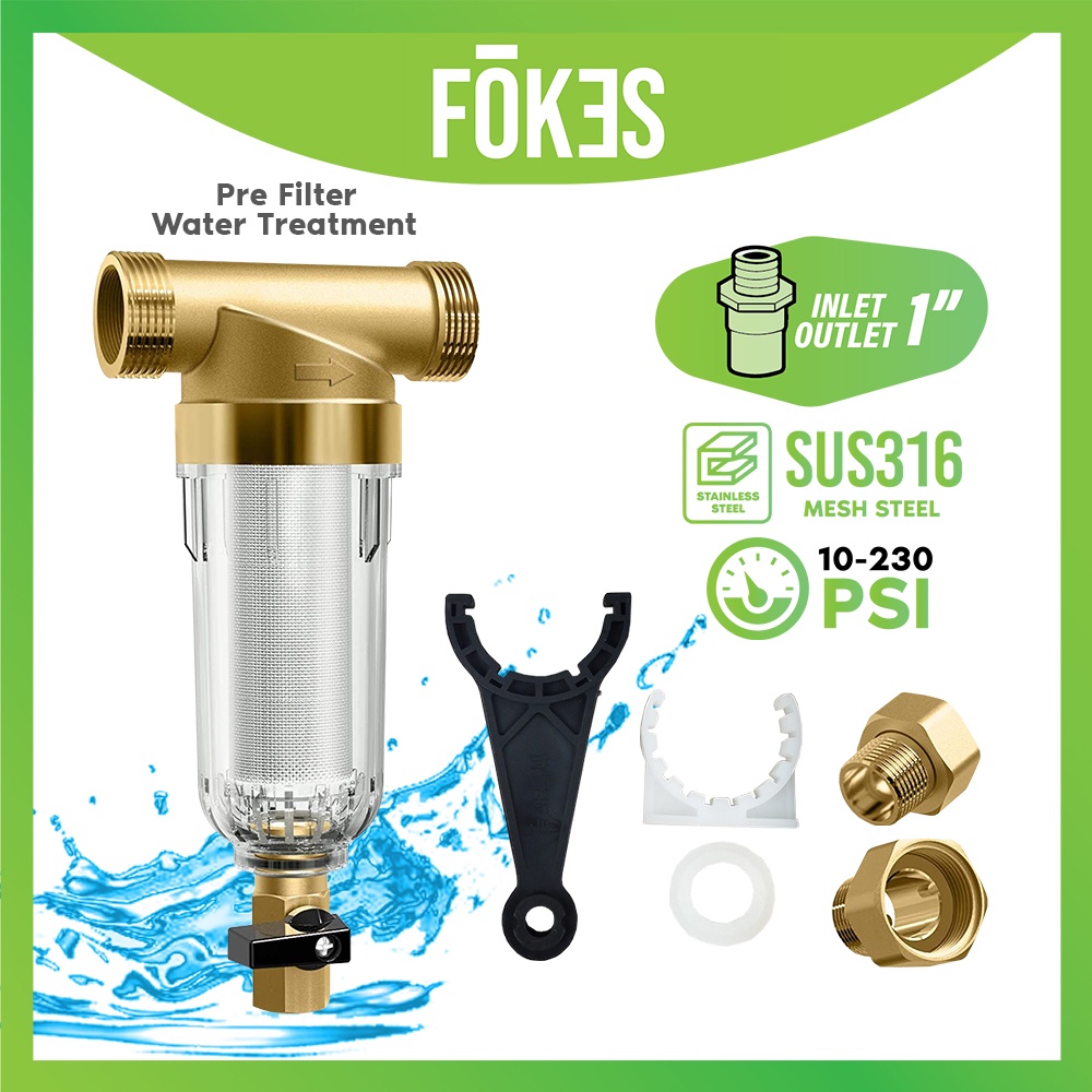 Home Pre- Water Filter Paip Air Advanced Strainer Water Pre-Treatment ...