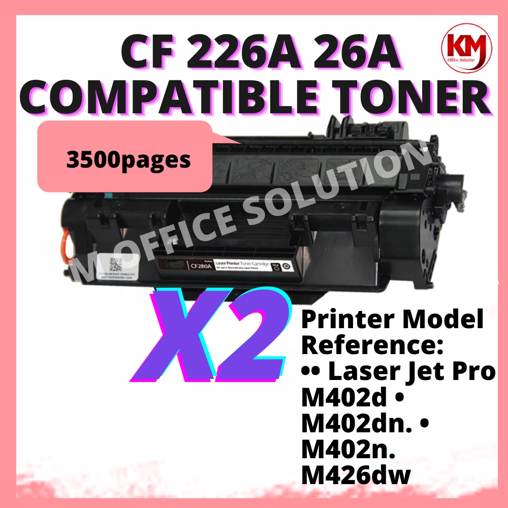 HP CF226A CF 226A 26A HP26A Compatible Toner HP Pro M402n M402dn M402dw ...