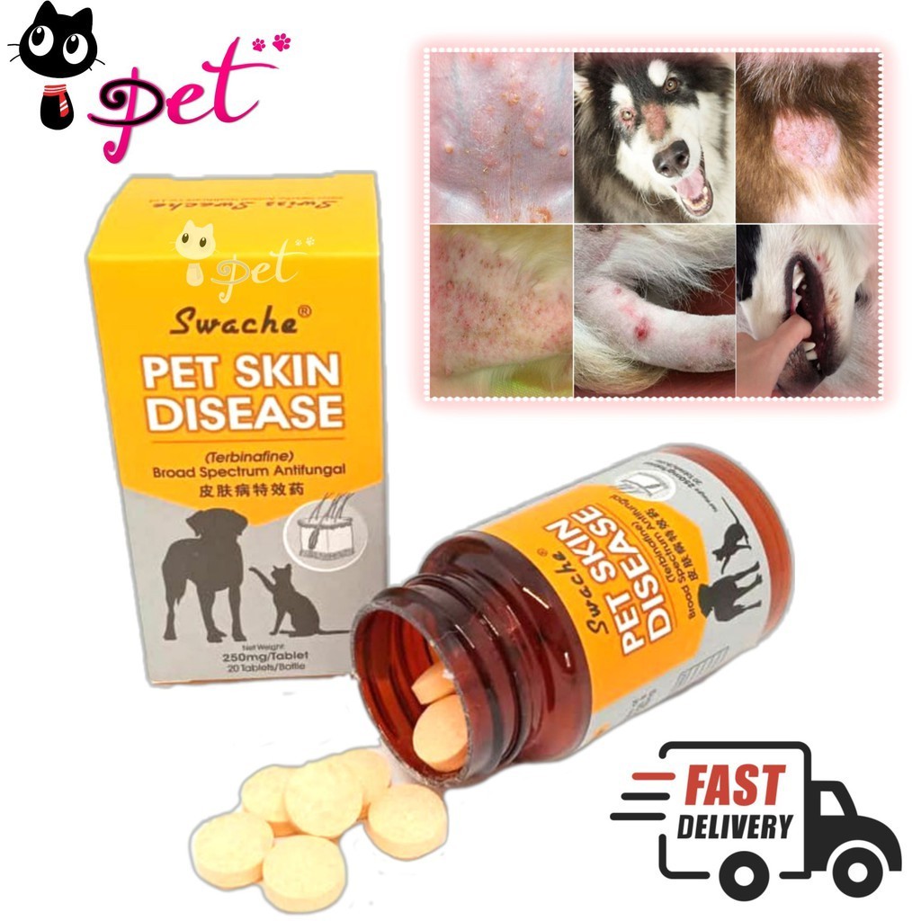 Swache Pet Skin Disease / Antifungal Tablet (Dog & Cat) - (1 Tablet & 1 ...