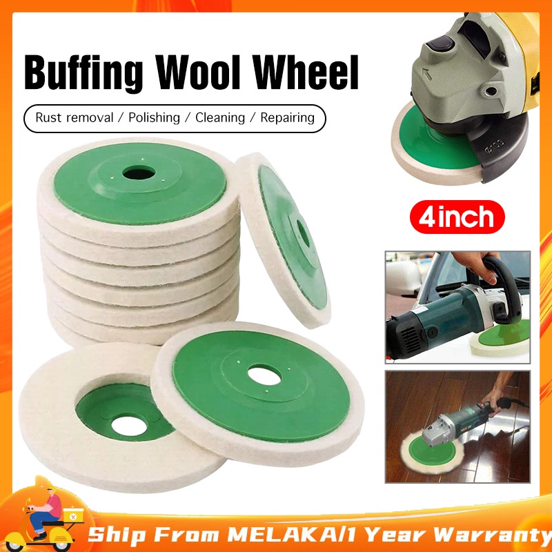 4" 100mm Wool Polishing Sponge Polishing Wool(1 Pcs) Polish Disc ...