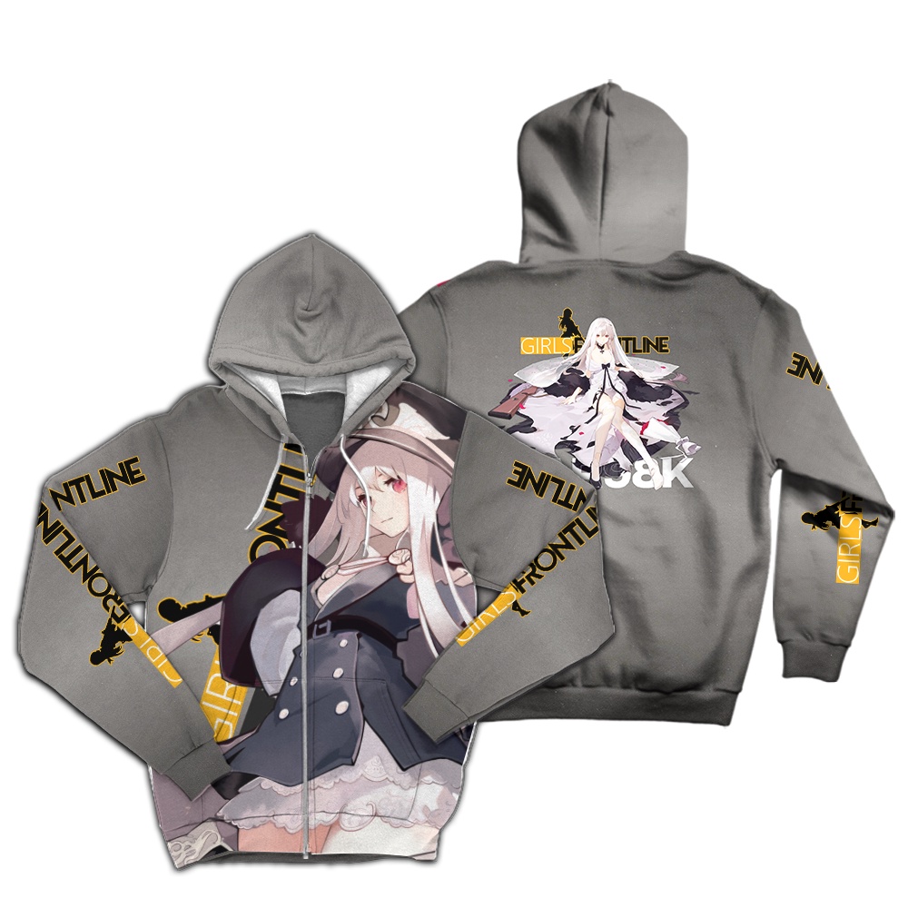 Hoodie Zipper Anime Girls Frontline KAR98K, Animophilia | Shopee Malaysia