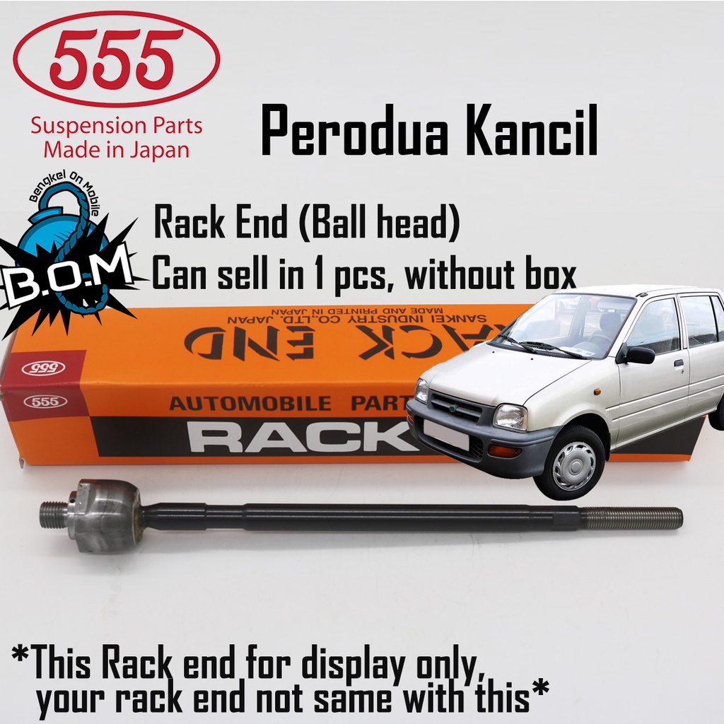 [555 Made in Japan] Rack End, Steering Rack, Perodua Kancil 660 ...