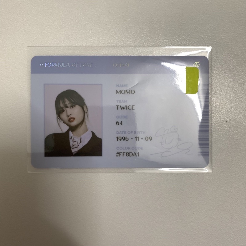 TWICE Formula of Love Scientist Official Scientist ID Card | Shopee ...