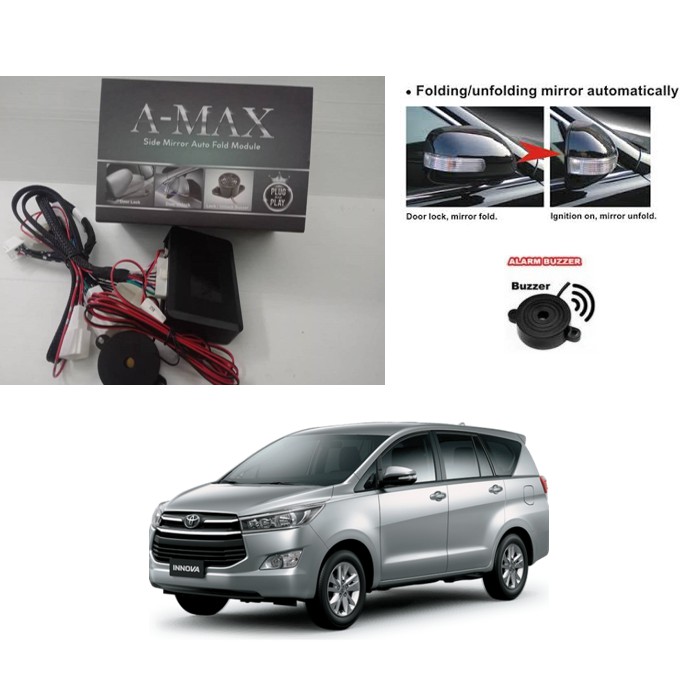 Toyota Innova 2016 - 2019 2 IN 1 Side Mirror Fold + Buzzer | Shopee ...