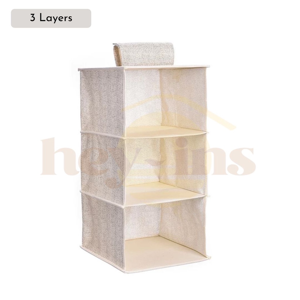 Ikea Multi Layer Hanging Wardrobe Organizer Shelves Drawers Closet ...