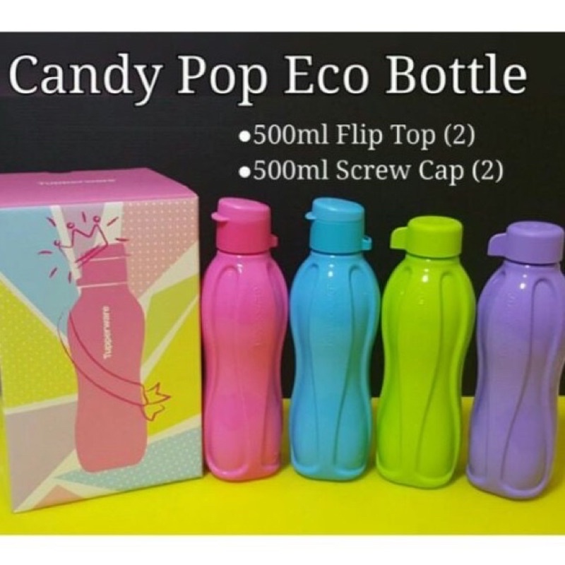 🔥READY STOCK🔥Tupperware Candy Pop Eco Bottle Set 500ml 🔥 | Shopee Malaysia