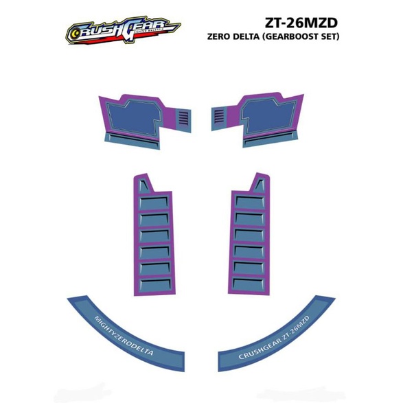 Zero Delta Front Wepon Sticker Crush Gear Waterproof | Shopee Malaysia