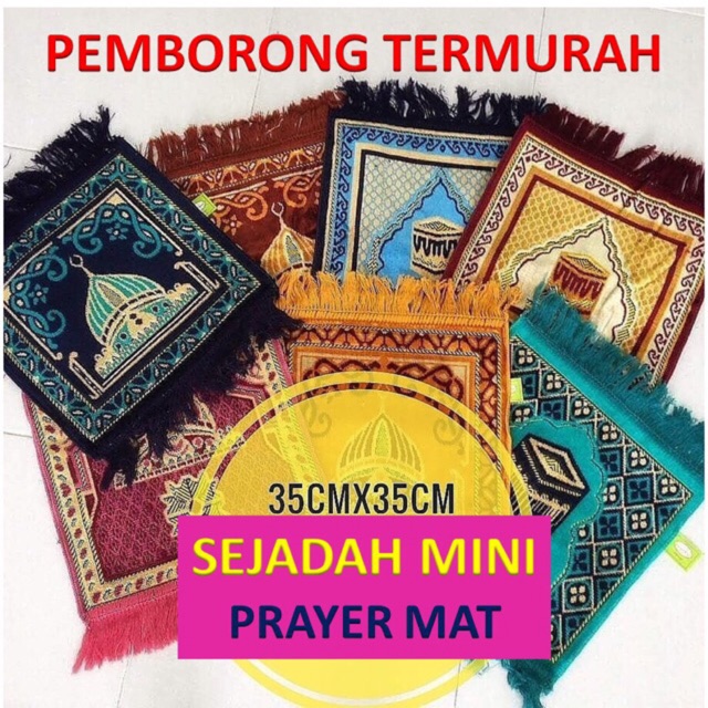 SEJADAH Mini / Sejadah Muka Made in Turki for Gift or Travel Use Prayer ...
