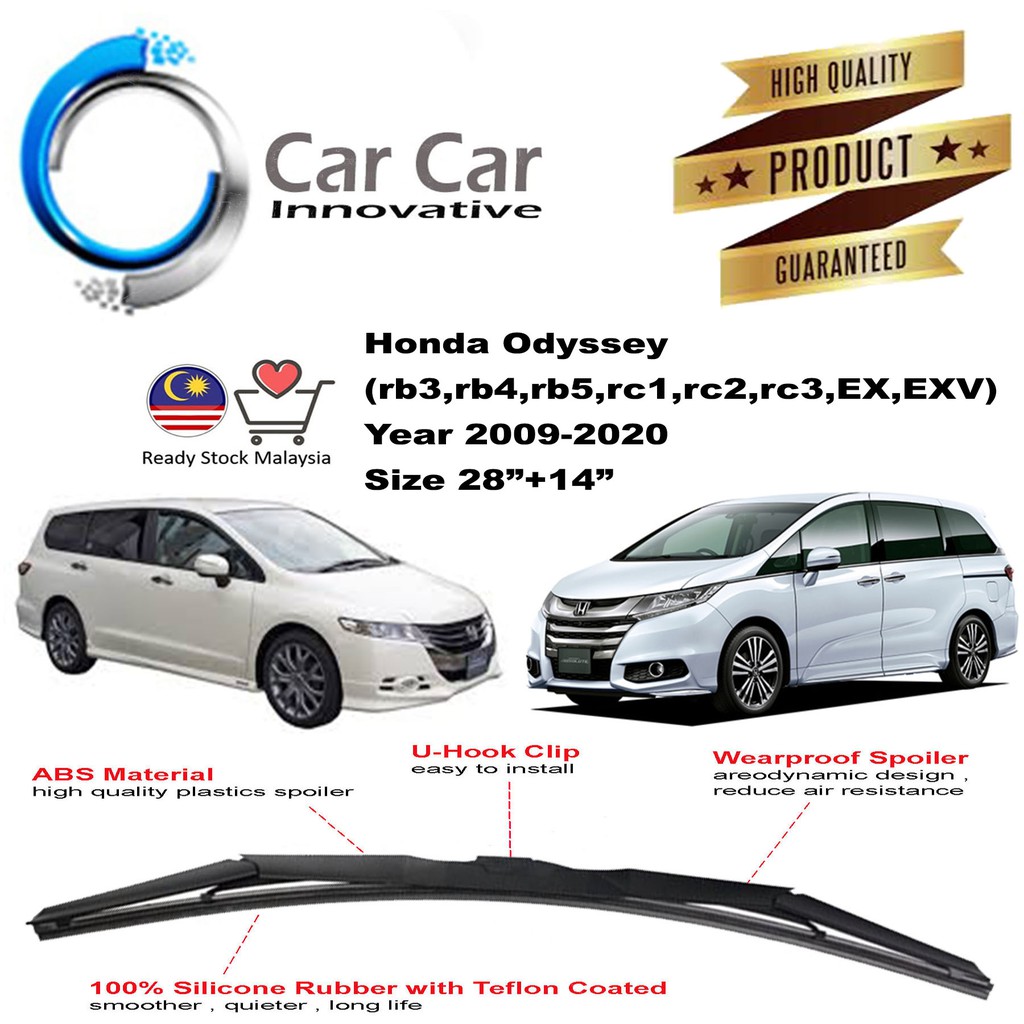 2015 honda odyssey wiper size store