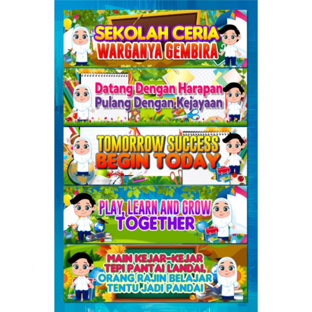 🔥💥HIASAN BANNER DINDING KORIDOR KELAS💥🔥 | Shopee Malaysia