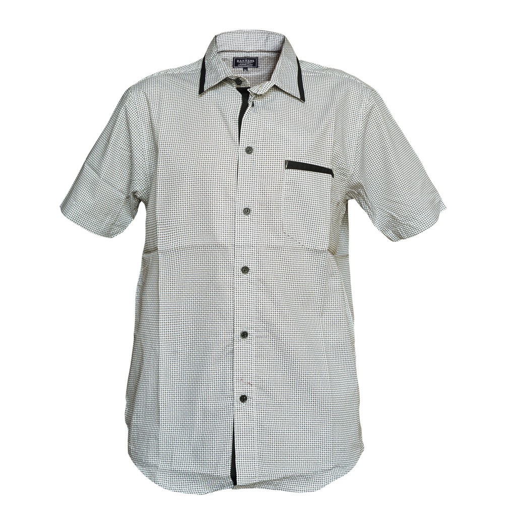 PUTIH KEMEJA Dakkens Men's Casual Short Sleeve Shirt - KMJ-170804 ...