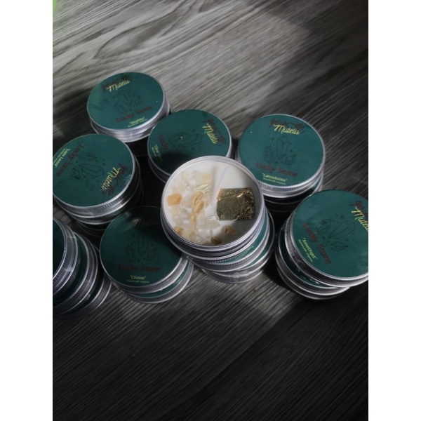 SCENTED CANDLES 🕯 LUCKY STONE SERIES (30g) | Shopee Malaysia