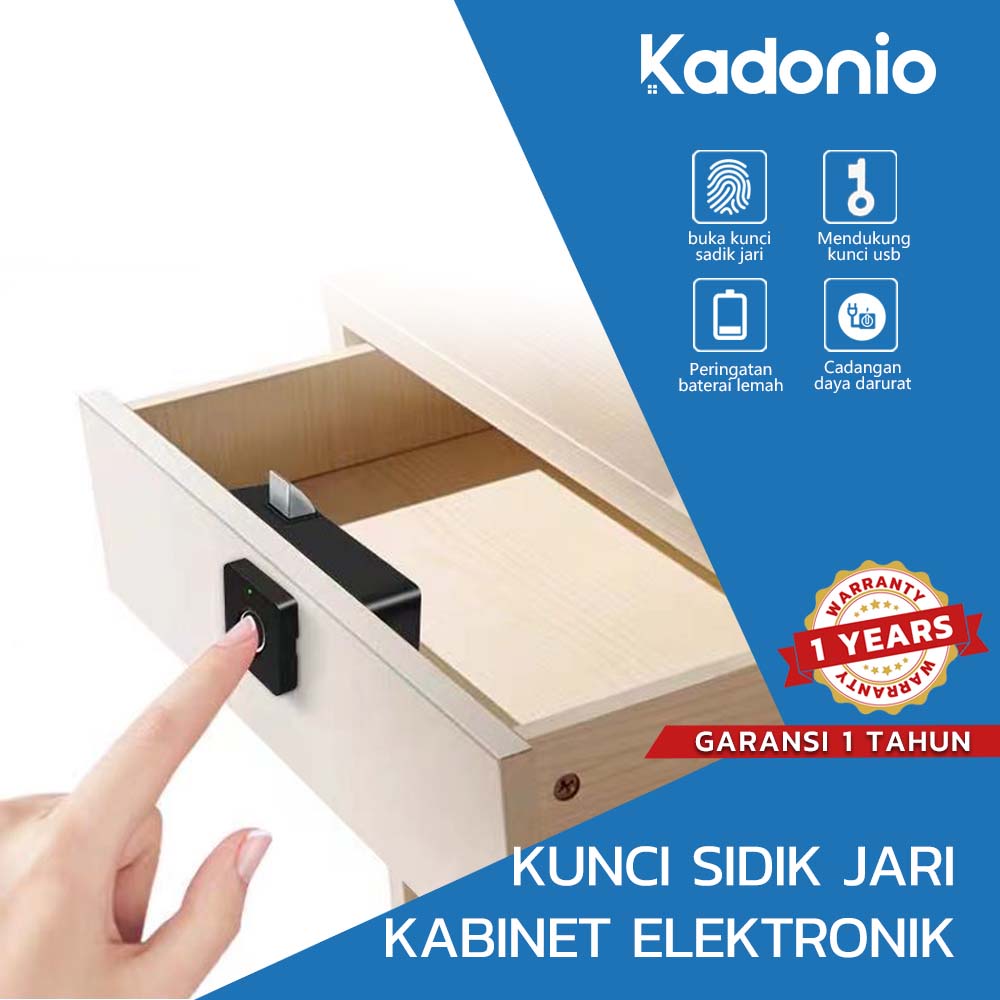 Kadonio Smart Fingerprint Lock Office Cabinet Wardrobe Lock support ...