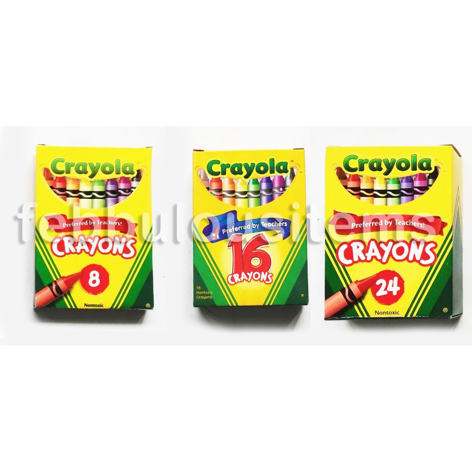 Crayola Crayon (8, 16, 24,) colors School Supplies | Shopee Malaysia