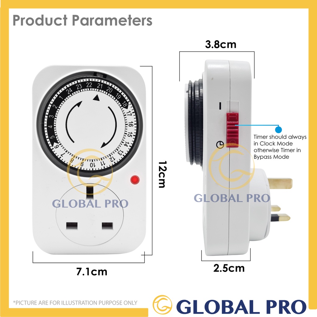 [ Sirim ] Eurosafe M Lite Sunstar 13a 24hours Plug In Timer Switch Plug Timer Socket Timer