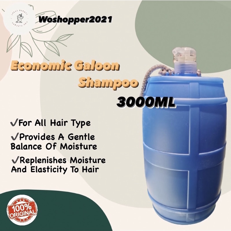 🌟Economic Galoon Shampoo 3000ml (Saloon Used / Family Used)🌟 | Shopee ...