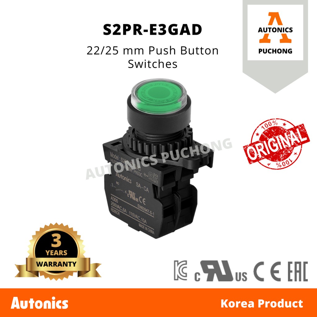 Autonics Control Switches | S2PR Series | S2PR-E3GAD | Shopee Malaysia