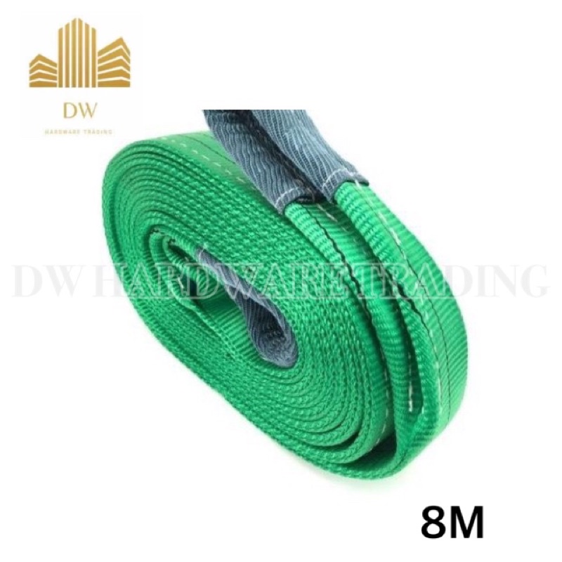 🔥Ready Stock🔥2 Ton 1m-12m Polyester Flat Webbing Sling Green (1m,1.5m ...