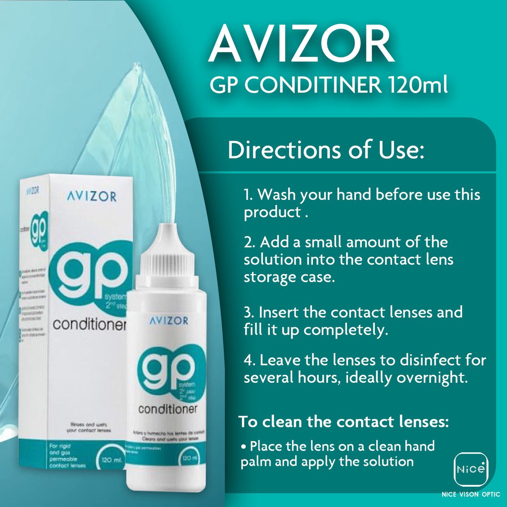 Avizor gp conditioner conditioning solution 120ml system 2 paso (Expiry ...
