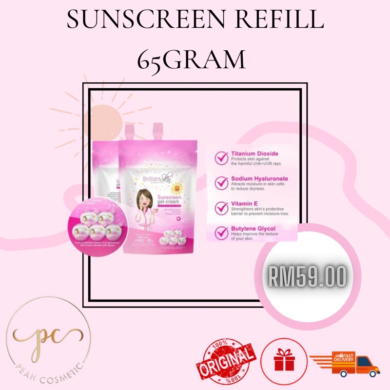 Sunscreen Brilliant Skin Save Pack 65G NEW💯ORI | Shopee Malaysia