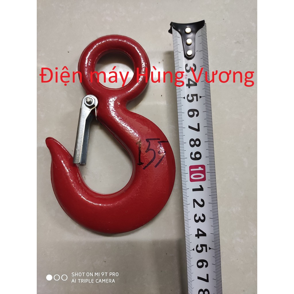 Winch hook, cargo crane hook 2000kg, 2 tons, single cast steel type ...