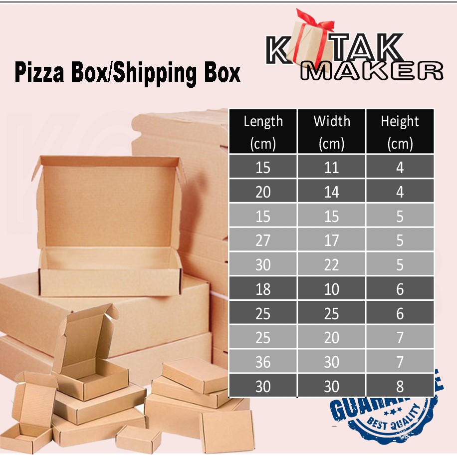 Kotak Murah Carton Box Packaging Box Packing Pizza Box Paper Boxes ...
