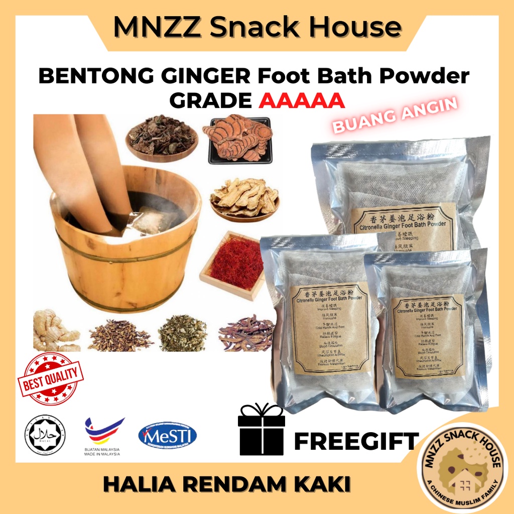 [MNZZ] 100% Original Critonella Herbs Ginger Foot Bath Soak Powder Salt ...