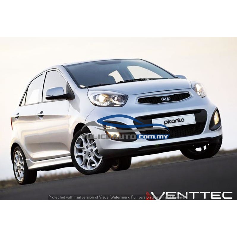 VENTTEC HIGH QUALITY KIA PICANTO DOOR/WINDOW VISOR FOR YEAR 12'-16 ...