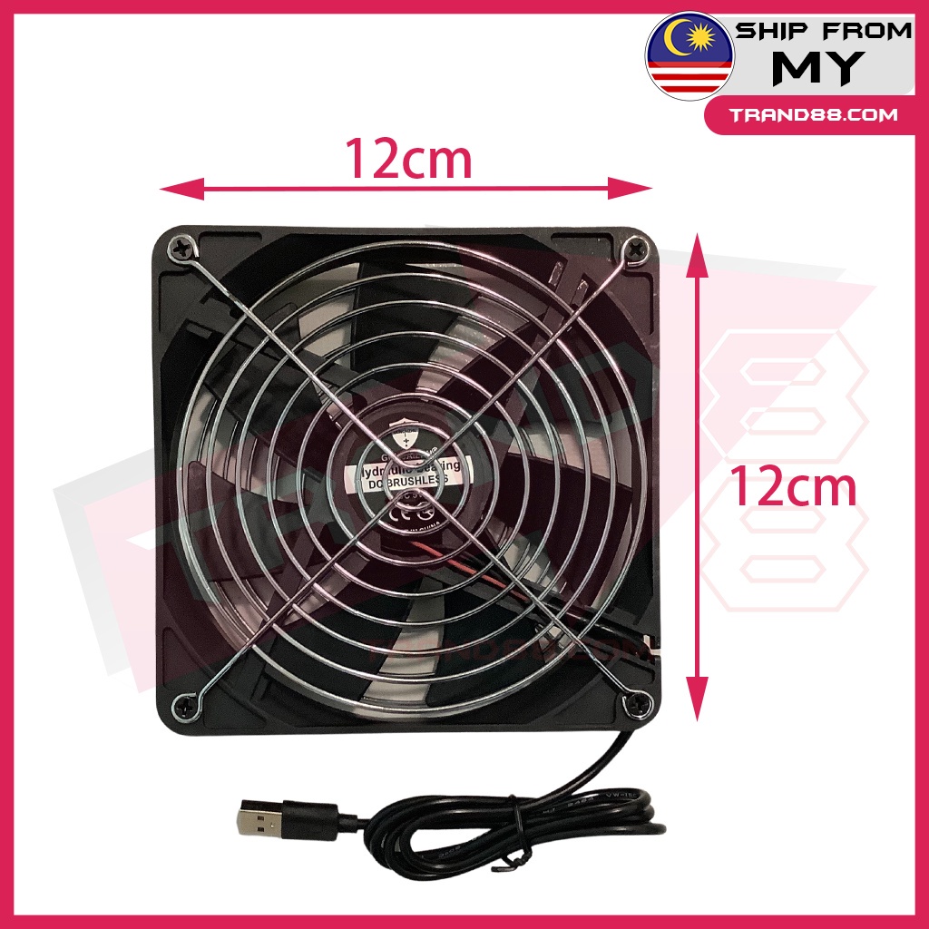 USB Fan 1200RPM 8CM 12CM 14CM Cooling Fan For LCD TV Android Box Modem ...