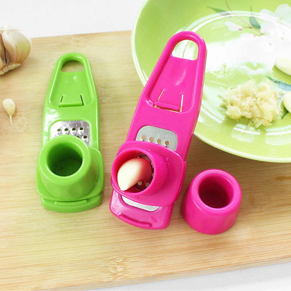 Multifunction Garlic Press Ginger Cutter Plastic Grinding Tool Kitchen ...