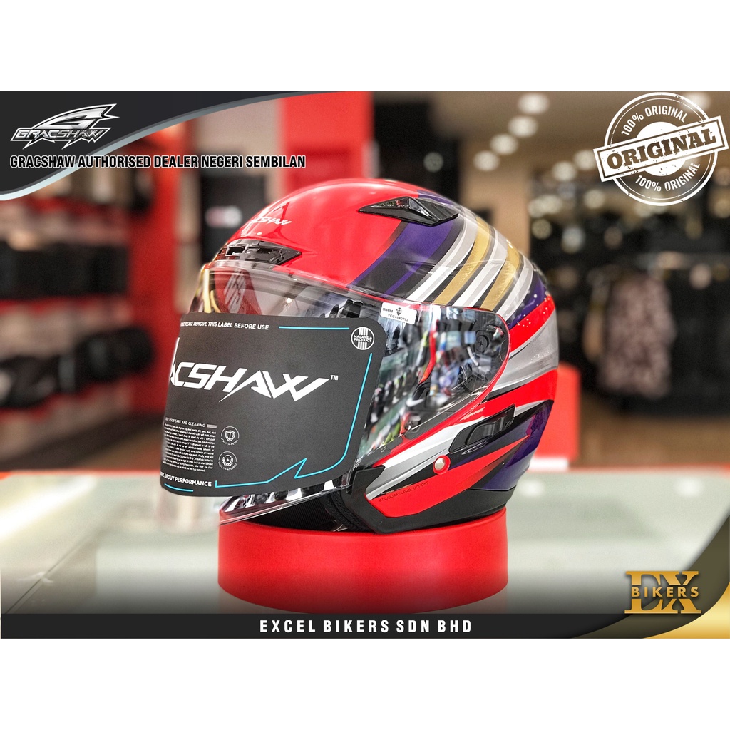 LIMITED EDITION GRACSHAW HELMET GENNEX G535 ULTRAMAN TIGA /OPEN FACE ...