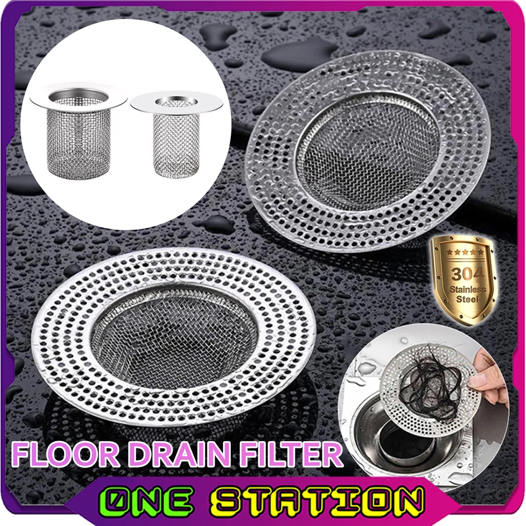 304 Stainless Steel Strainer Bathroom Toilet Floor Drain Filter Sewer ...