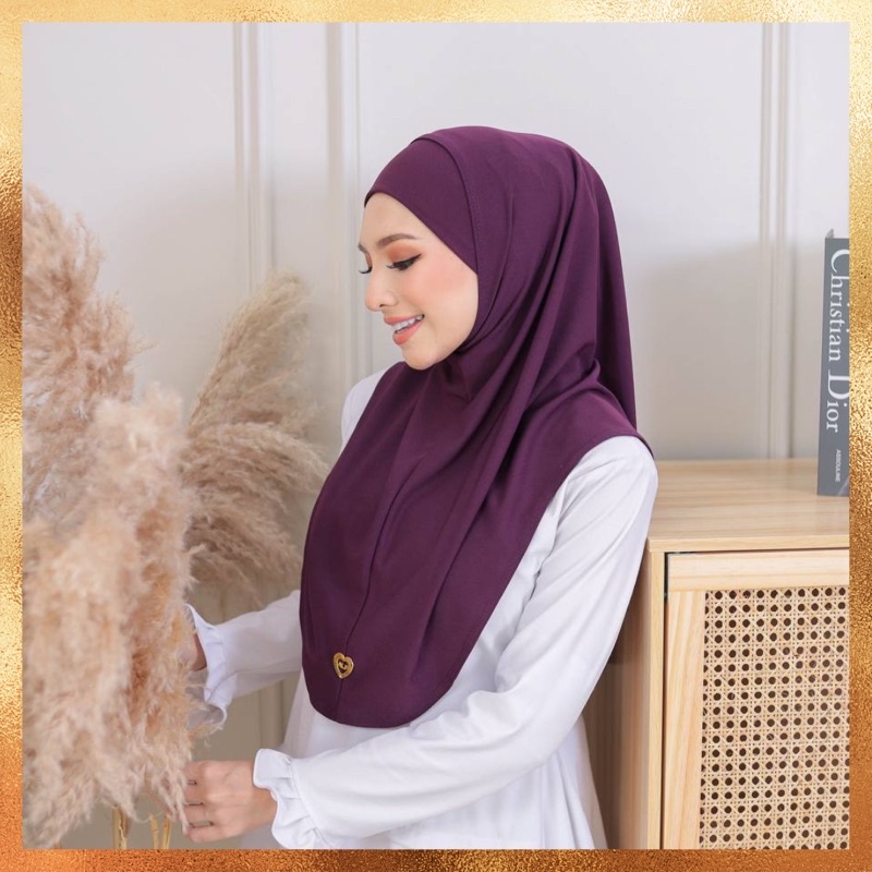 🔥INSTANT SYRIA🔥PLAIN SIZE M DAN 2XL (PART 2) IRONLESS MATERIAL MOSSCREPE TUDUNG+INNER BIDANG 45 ...