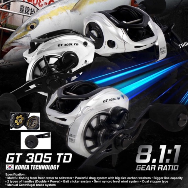 Banax GT 350L TD Baitcasting Jigging Reel | Shopee Malaysia