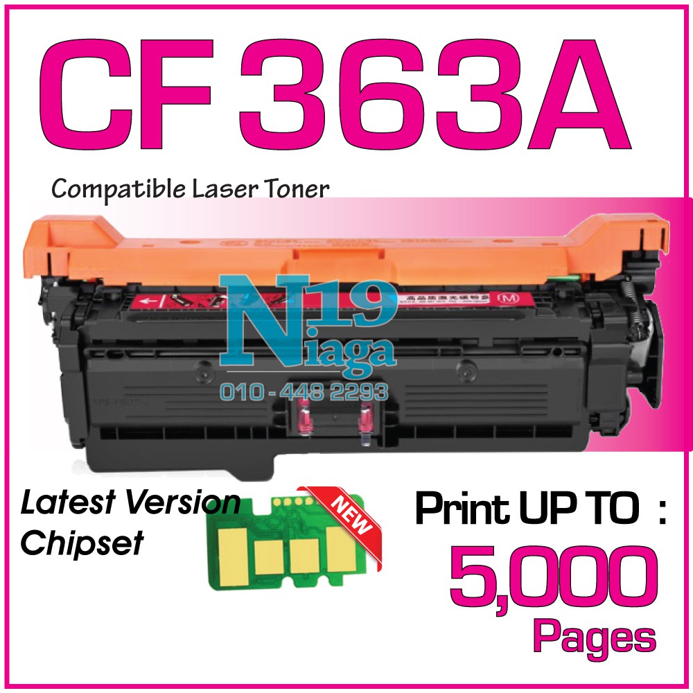 MAGENTA Compatible to HP 508A CF360A CF361A CF362A CF363A HP Color Laser Jet M552 M552dn M553 ...