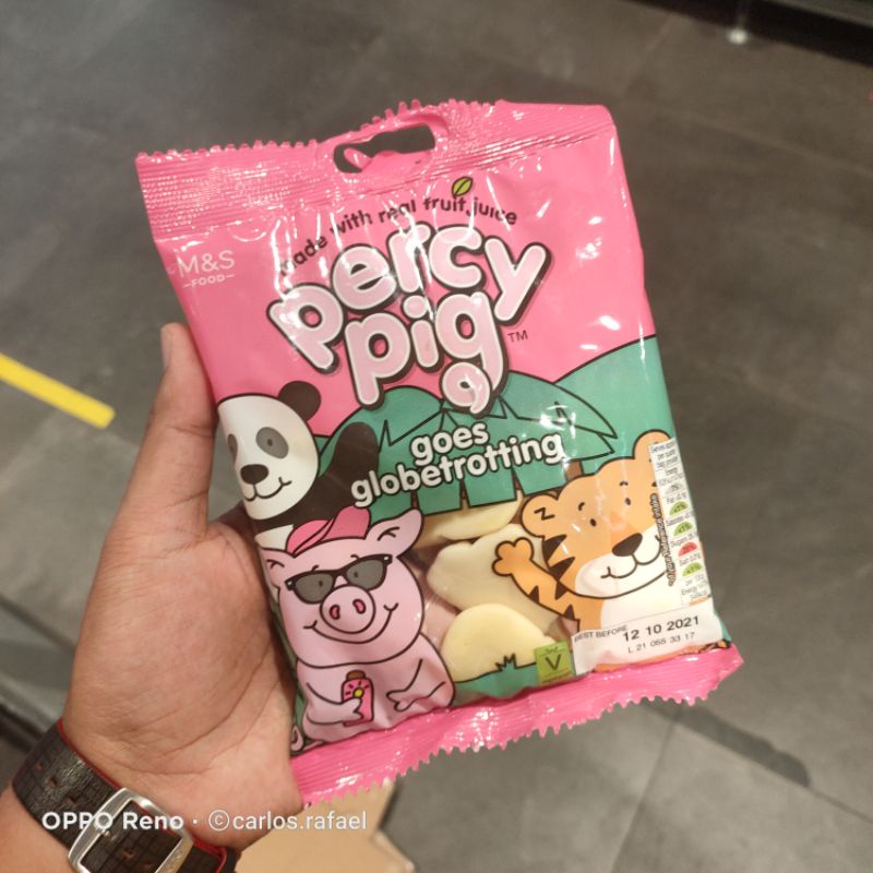 M&S Marks and Spencer Percy Pig Halal Plant Based Vegan Gluten Free Gummies-Phizzy Pig Tails/And ...