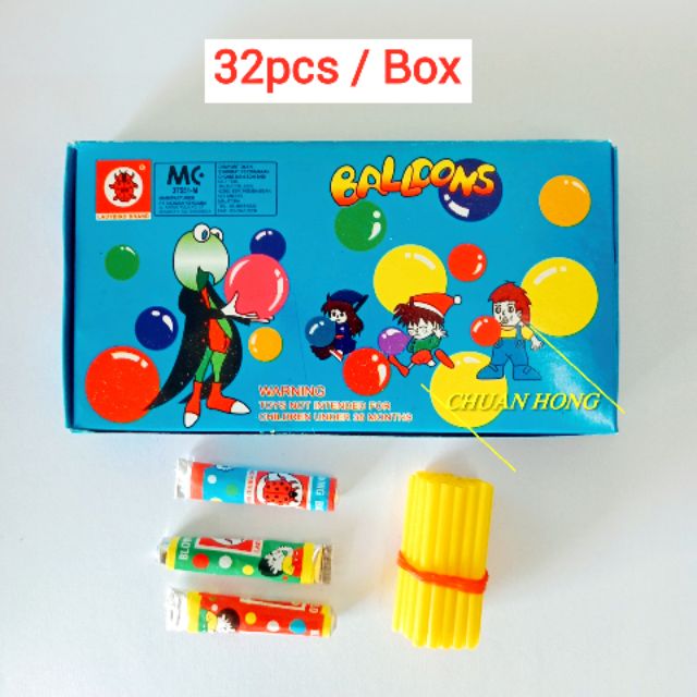 Balloons Tube With Straw 32pcs / Box | Shopee Malaysia