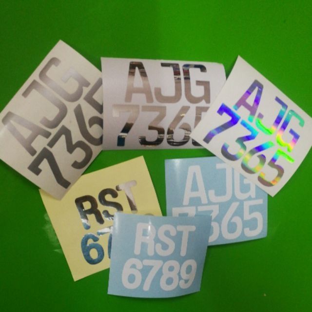 No plate motor sticker depan (sticker cutting) | Shopee Malaysia