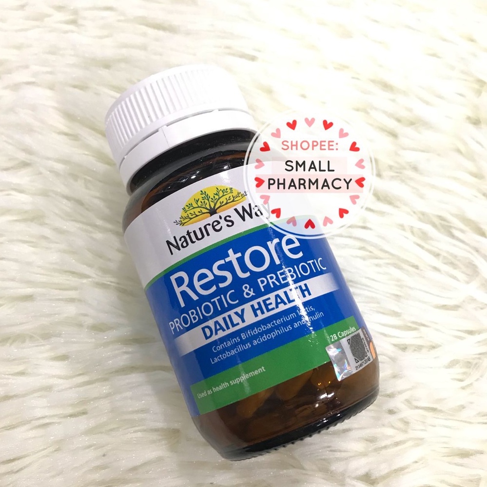 Nature's Way Restore Probiotic & Prebiotic Daily Health 28s Capsule ...