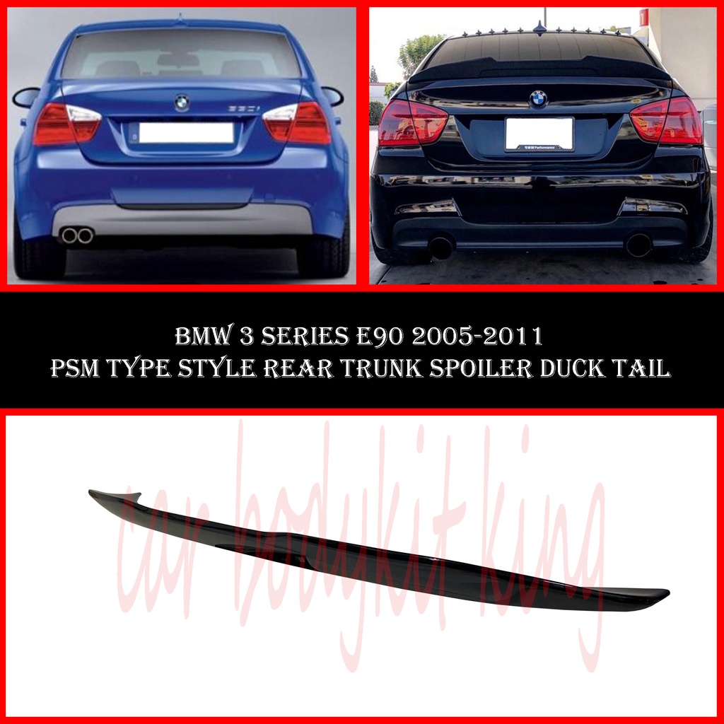 BMW 3 SERIES E90 2005-2011 PSM TYPE STYLE REAR TRUNK SPOILER DUCK TAIL ...