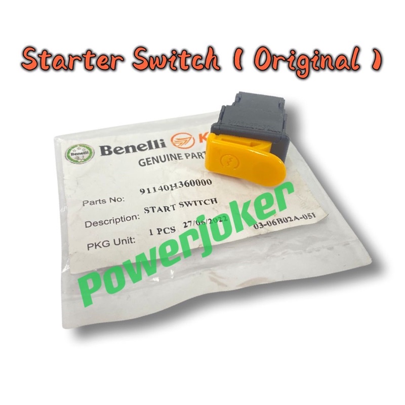 Benelli SM Sport 110 Handle Switch Button Horn Suis Starter Hand Tangan ...