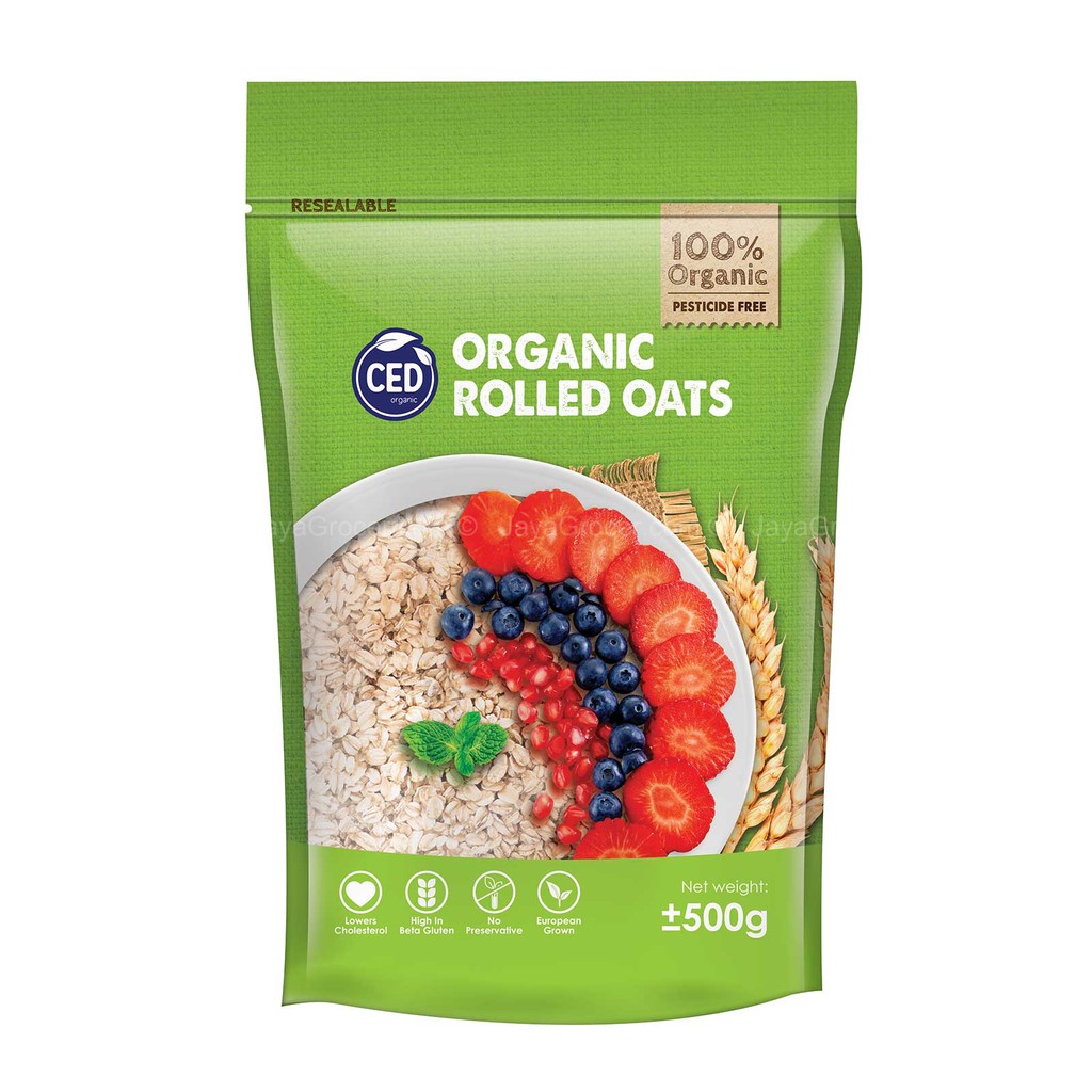 Organik Rolled Oat CED 100% Organic Rolled Oats / Instant Oats Empingan ... Organik Rolled Oat CED 100% Organic Rolled Oats / Instant Oats Empingan ...