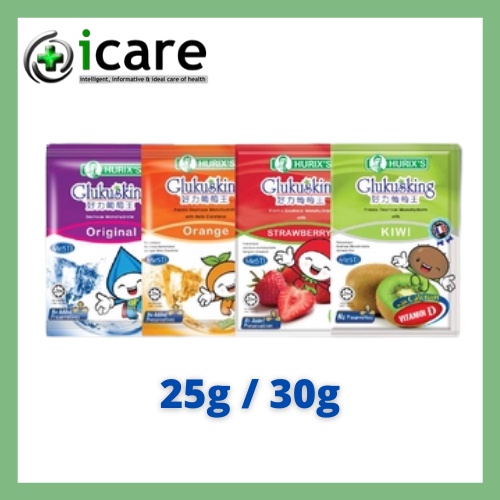 Hurix's Glukusking 1 sachets ( Original 25g / Orange 5g / Strawberry ...