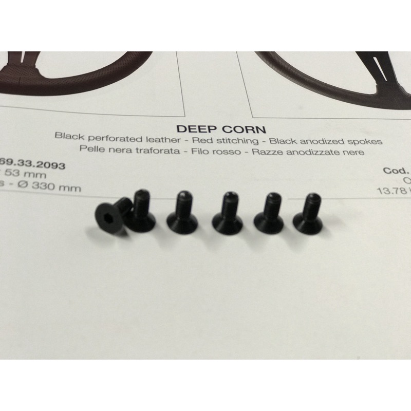 Genuine NARDI Steering Wheel Nut Black Smooth Head Very Strong Texture ...