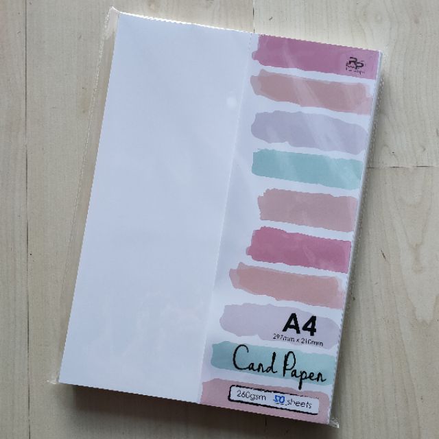 1pc A4 Art Card 260gsm / Glossy Card / Kertas Kad | Shopee Malaysia